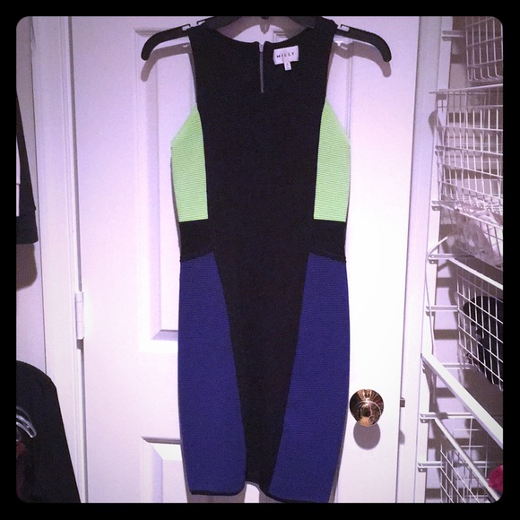 Milly | Dresses | Milly Colorblock Compression Dress | Poshmark